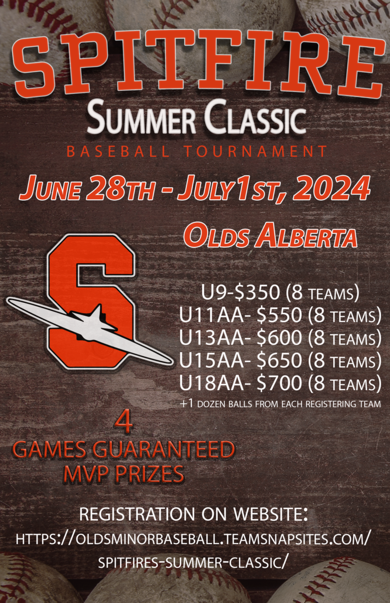 Spitfires Summer Classic - Olds Minor Baseball
